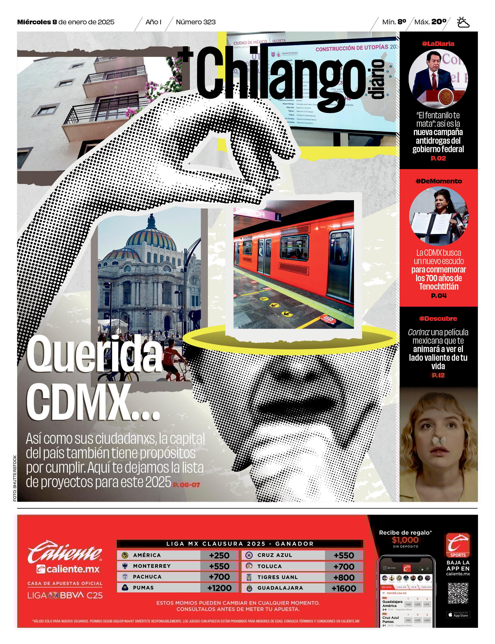 Querida CDMX... y más en nuestra edición de hoy 8/01/2025 - Máspormás